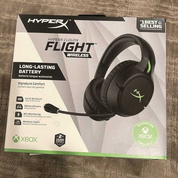 Headphones | Hyperx Cloudx Flight Wireless Gaming Headset Official Xbox ...